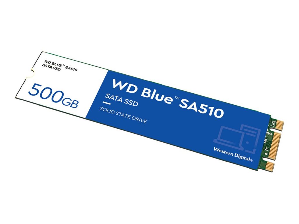 WESTERN DIGITAL SOLID STATE DRIVE SSD 500GB M.2 SATA-III BLU ...